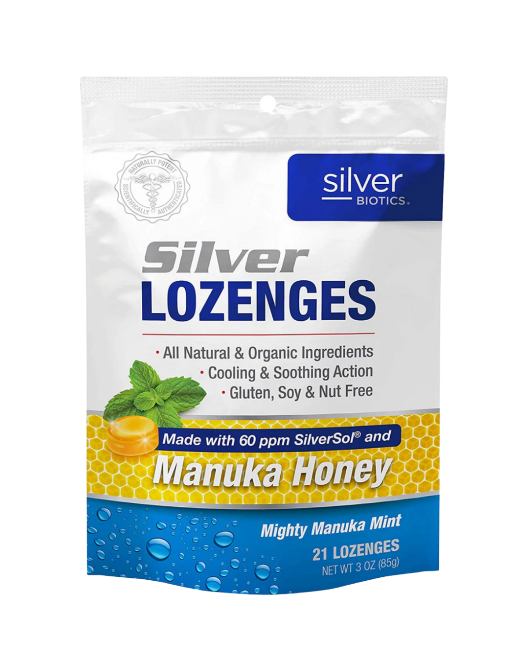 SilverSol Lozenges, Manuka Honey, 21 Lozenges – My Nutrition Source